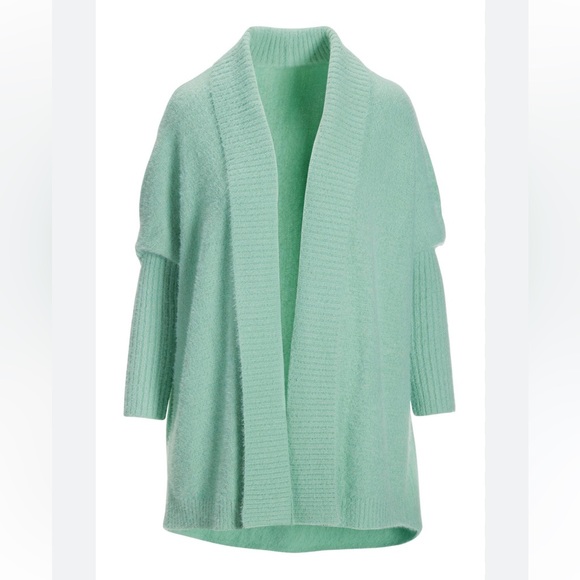 Boston Proper | Sweaters | Boston Proper Luxurious Aqua Shawl Collar ...